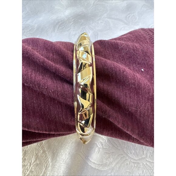 Sequin | Jewelry | Sequin Brand Stackable Raised Stud Gold Bangle ...